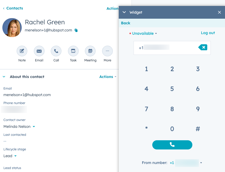 Use a calling app to make and receive calls in HubSpot