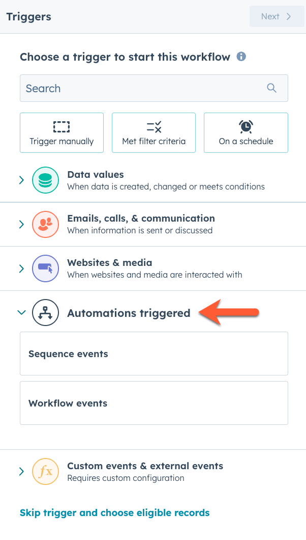 Create workflows from scratch