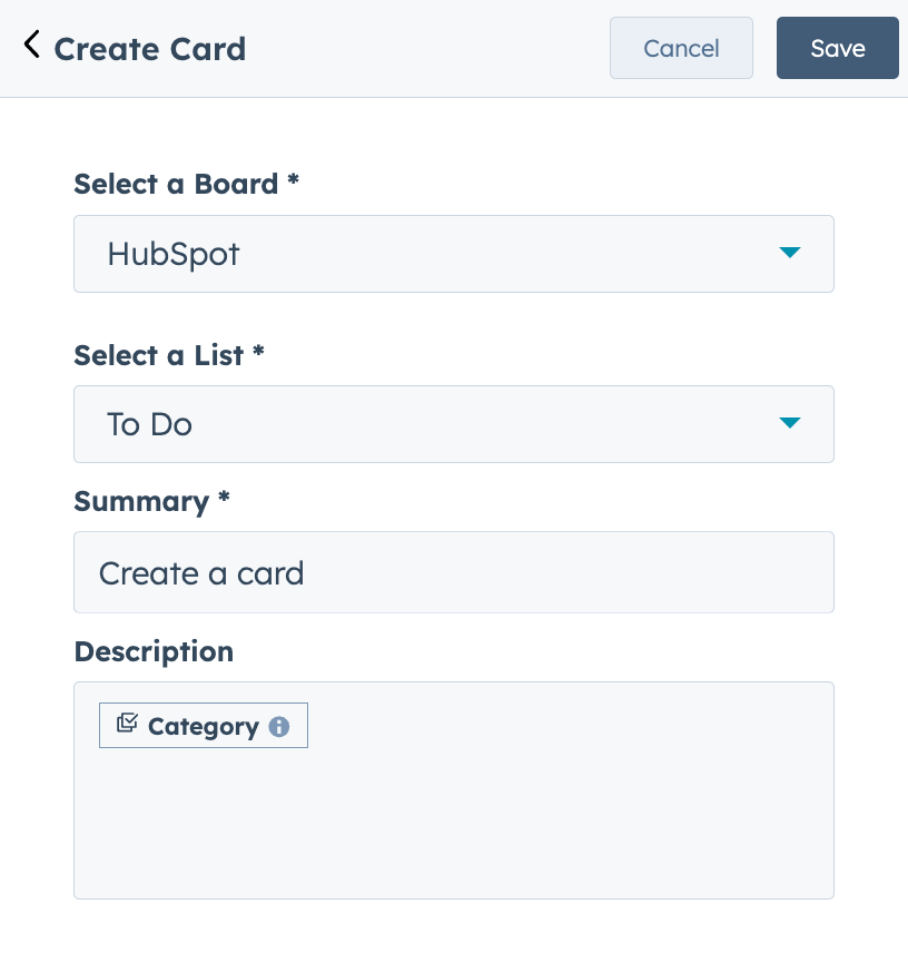 Create Trello cards with workflows