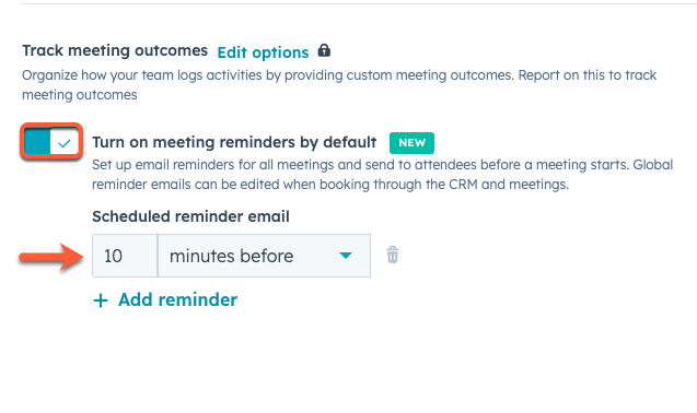 Turn on meeting reminders by default
