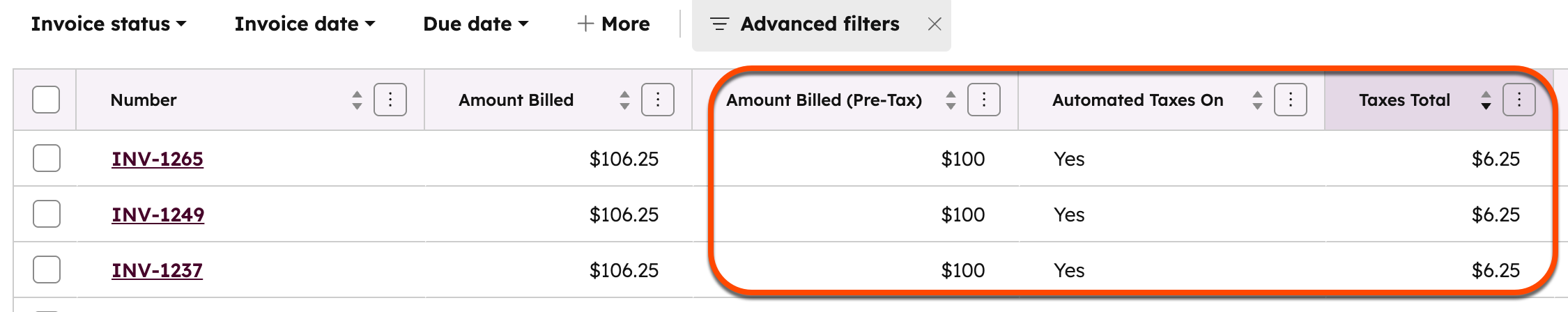 Set up automated tax and tax rates