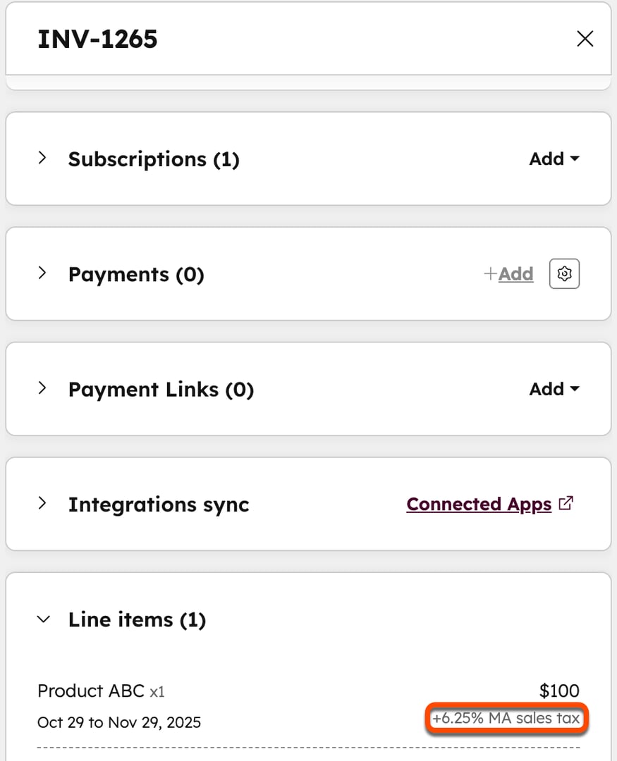 Set up automated tax and tax rates