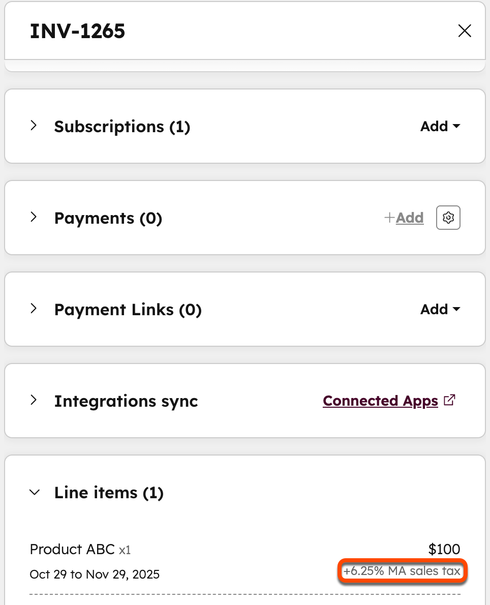 Set up automated tax and tax rates