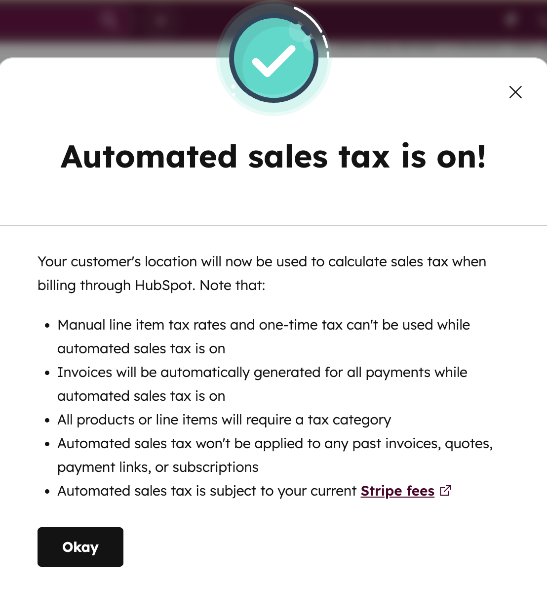 Set up automated tax and tax rates