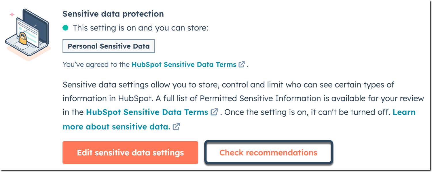 Store Sensitive Data in HubSpot