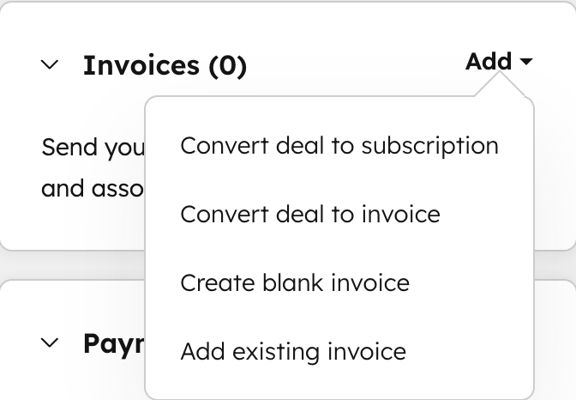 Create invoices