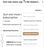 Edit subscriptions billed in HubSpot