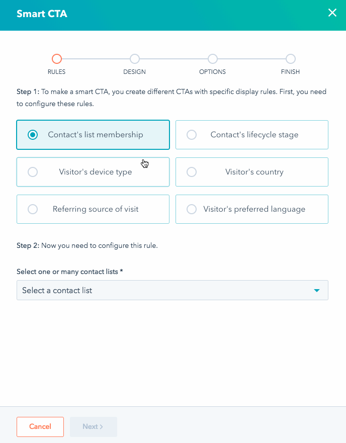 Crea CTA inteligentes (legado)