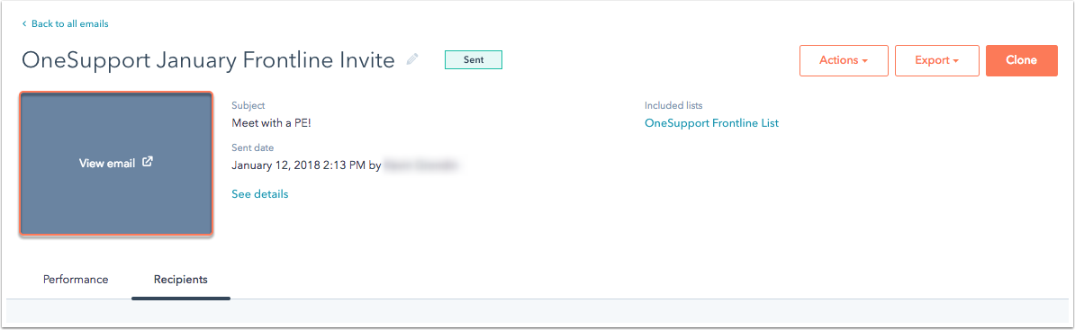 Access the HTML of an email you sent from HubSpot