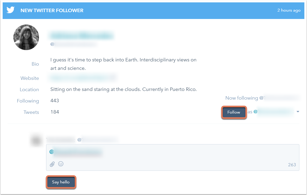 Monitor your social inbox streams in HubSpot