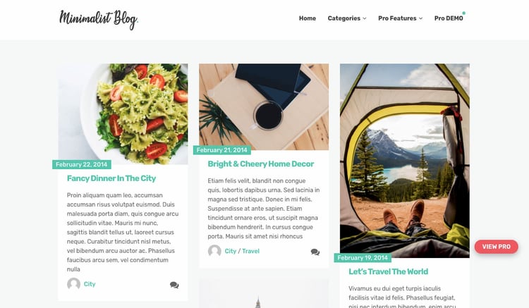 61 Best Free Minimalist WordPress Themes