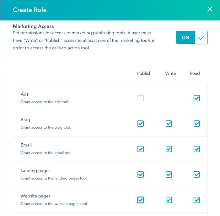 Granting User Permissions to HubSpot Using Roles