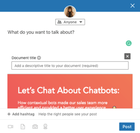How to Upload Documents and Presentations on LinkedIn