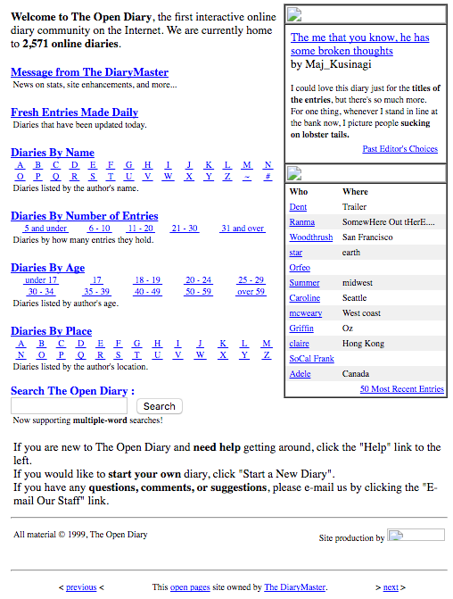 A Brief Timeline of the History of Blogging