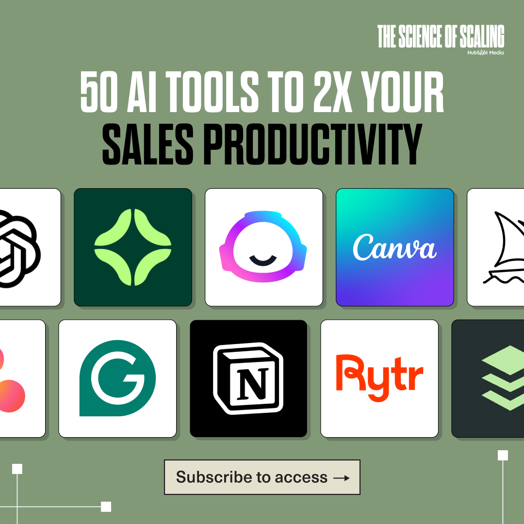The Science of Scaling Newsletter | Subscribe 50 AI Sales Tools