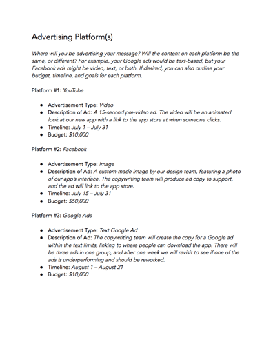 How to Prepare an Advertising Plan [Free Template]