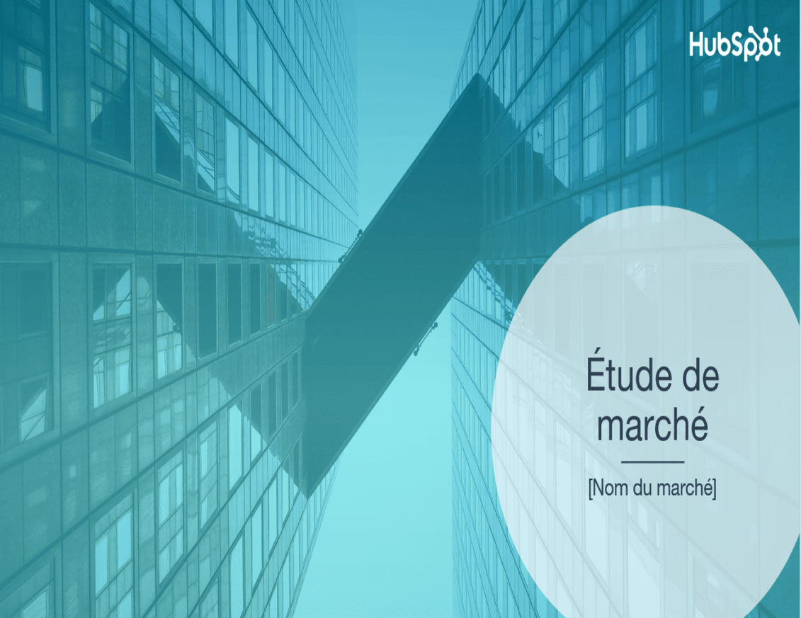 Étude de marché : modèle gratuit sous PowerPoint | Google Slides | HubSpot