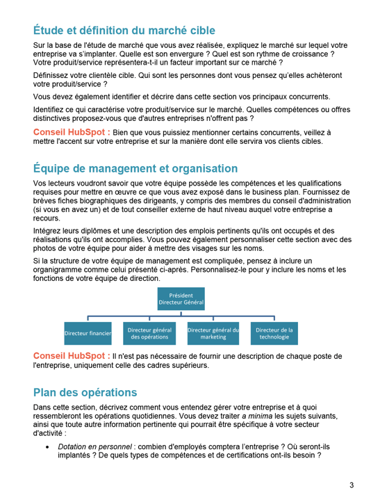 Business plan simple : modèle gratuit sous Word | PDF | HubSpot