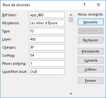 5 étapes pour créer une base de données Excel