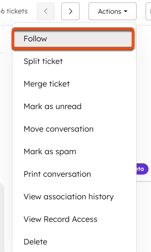 Manage tickets in help desk