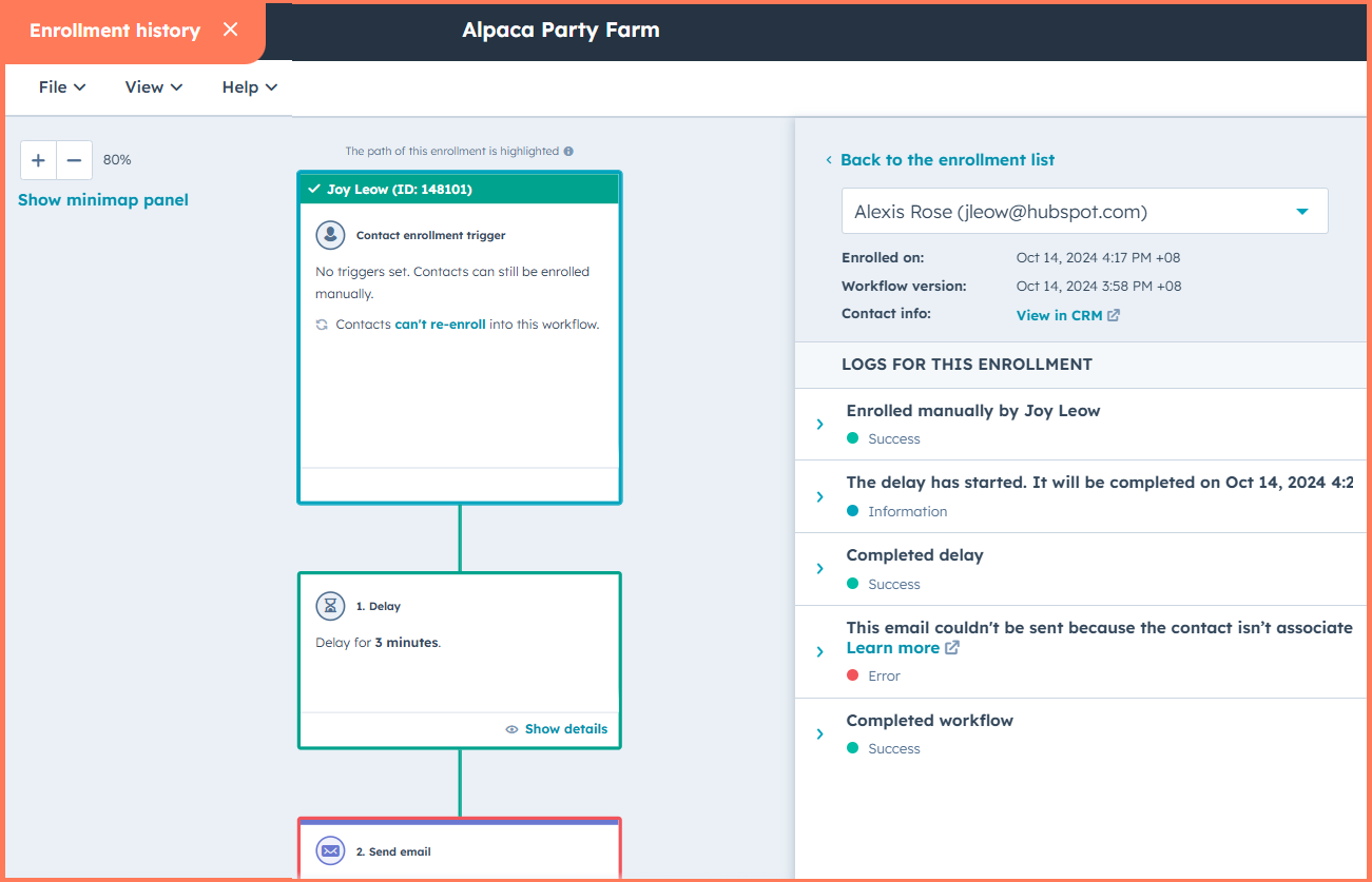 Review a record's workflow paths and actions