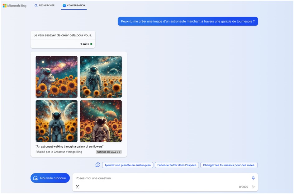 Bing Chat : fonctionnalités et exemples d'utilisation