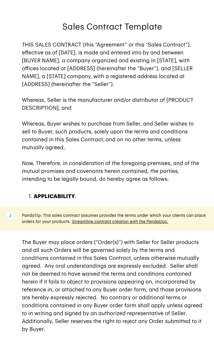 The Complete Guide to Sales Contracts: 6 Templates to Shorten Your ...