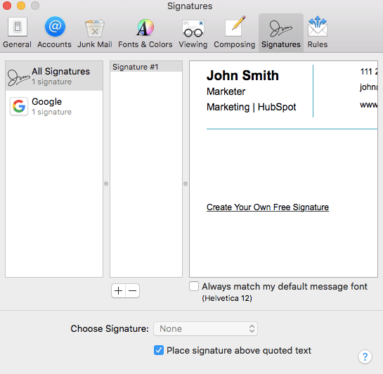 Free Email Signature Template Generator by HubSpot