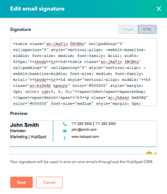 Free Email Signature Template Generator by HubSpot