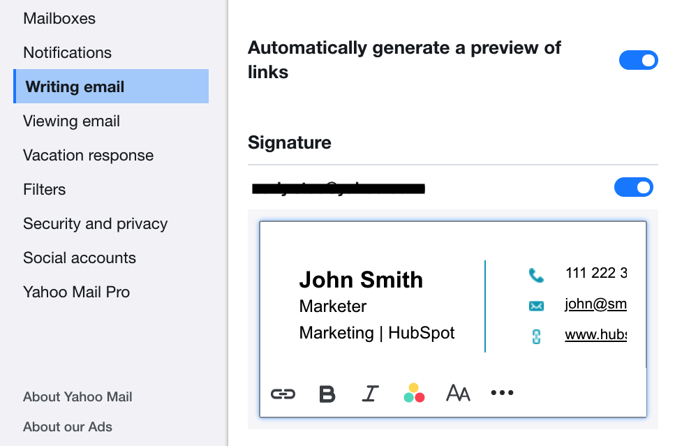 Free Email Signature Template Generator by HubSpot