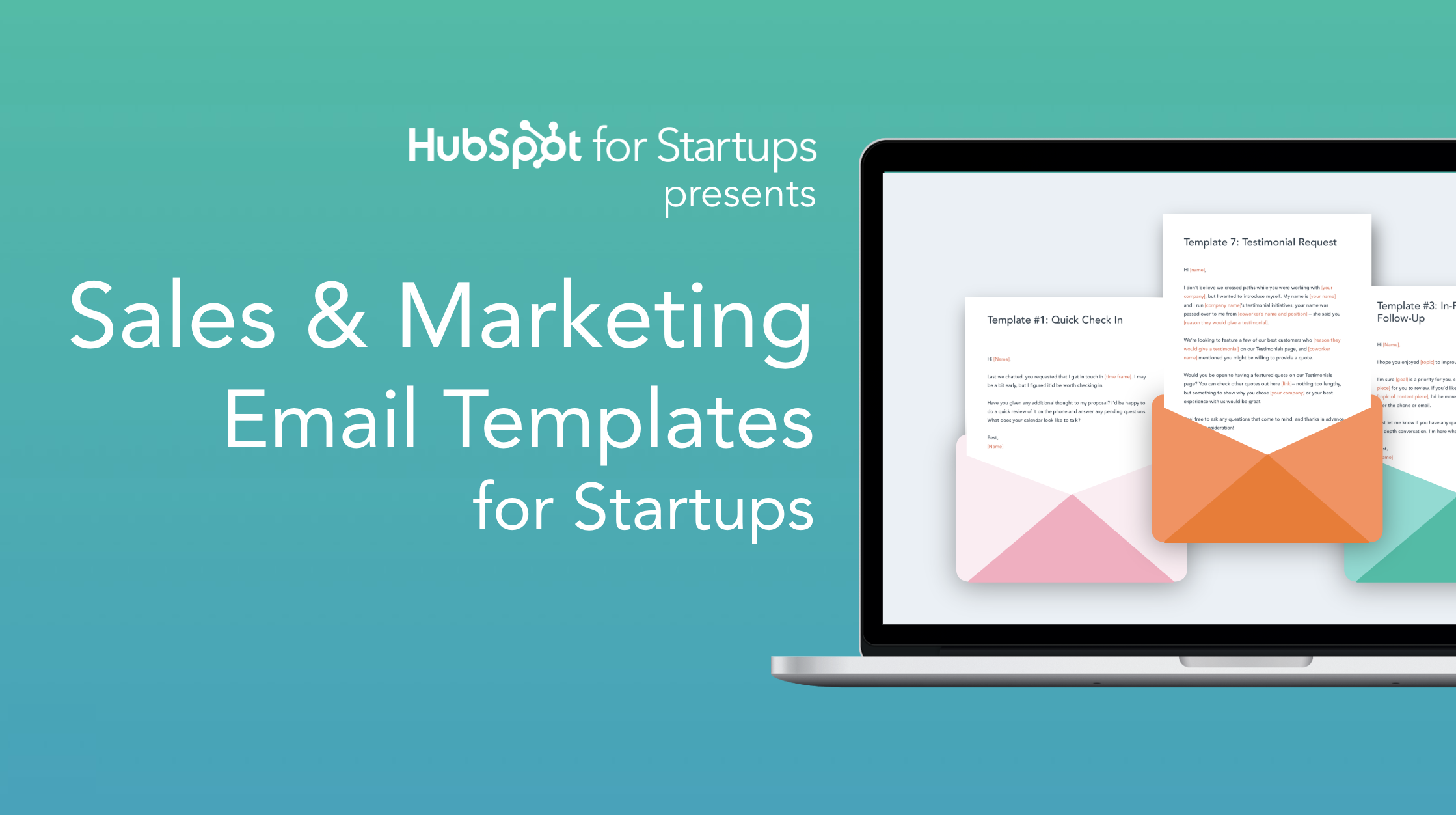 Startup Sales and Marketing Email Templates