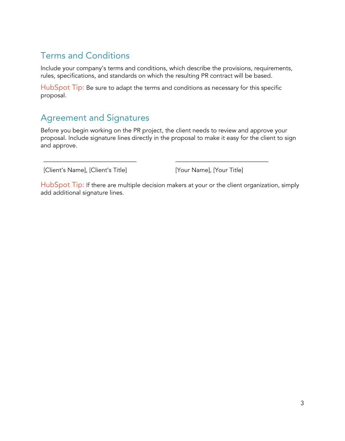 Free PR Proposal Template For Word PDF Google Docs HubSpot
