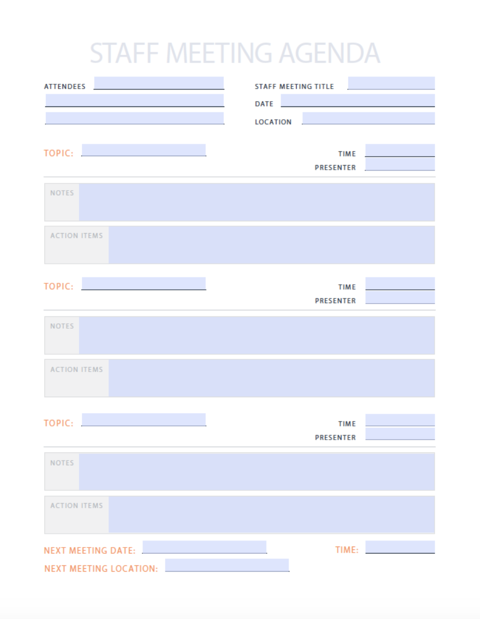 9 Free Agendas Schedules Excel Templates Examples HubSpot