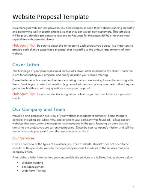 15 Free Proposals Estimates Quotes Templates Examples HubSpot